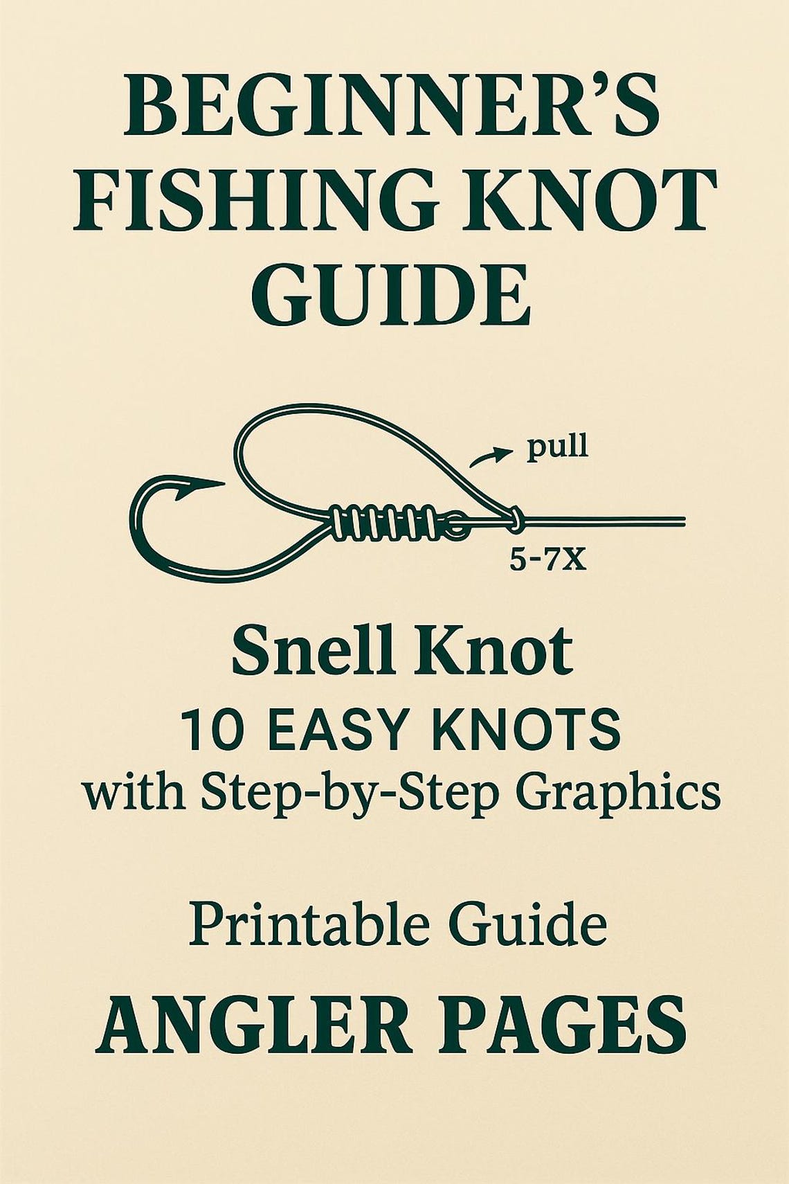 Fishing Knot Guide | 10 Easy Knots, Step-by-step (printable PDF) - Etsy ...