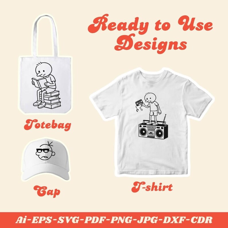 Greg Heffley SVG, Diary of a Wimpy Kid Vector Illustration, Greg ...