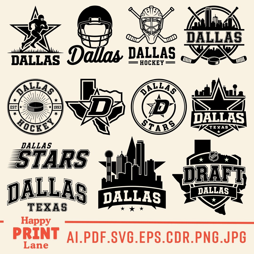 Dallas Stars SVG, Dallas Texas Star SVG, Cowboy Star & Double Star ...