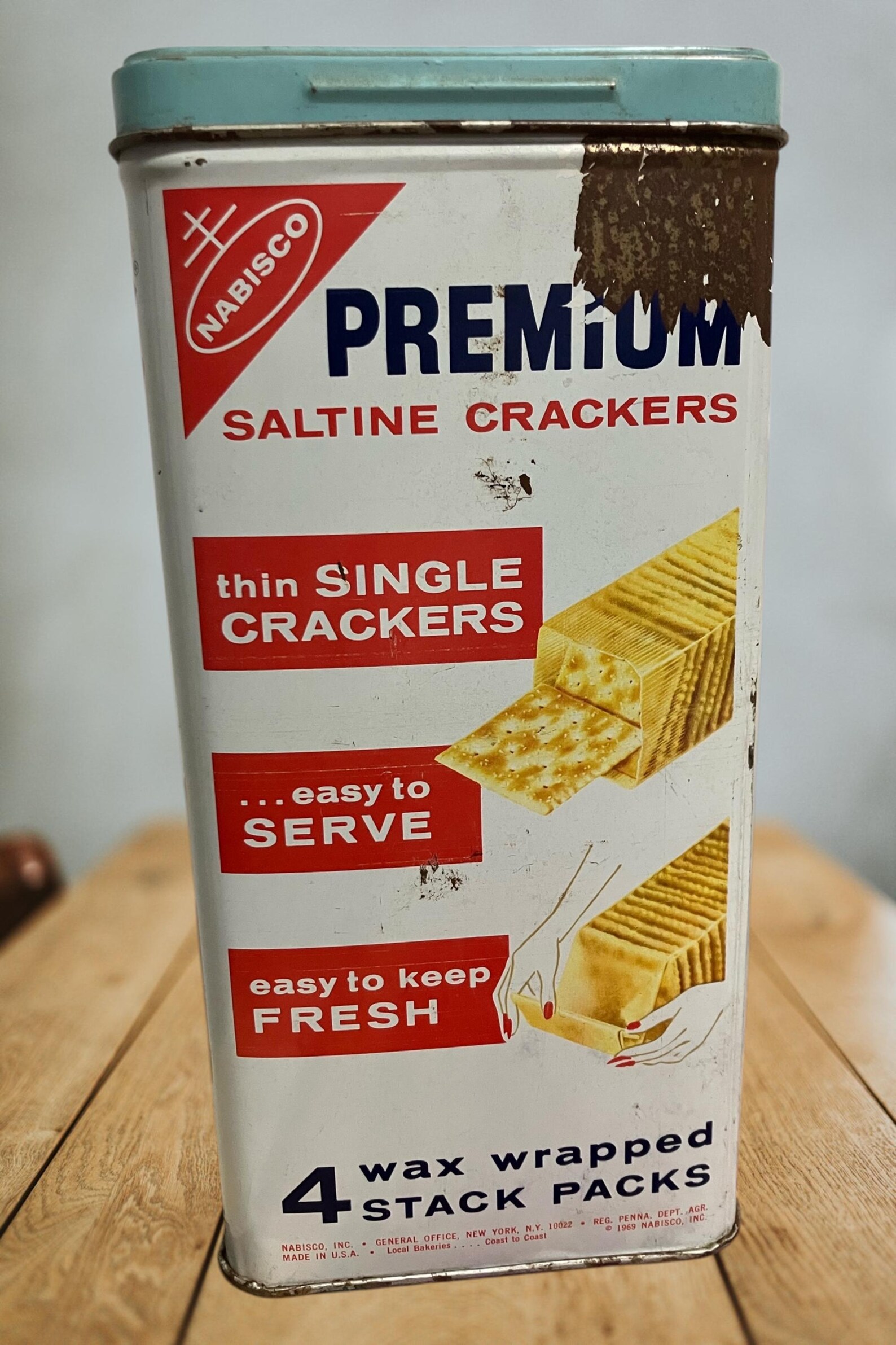 Vintage Nabisco Cracker Tin - Etsy