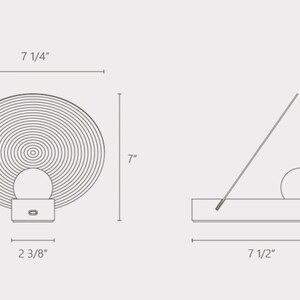 Modern Globe Table Lamp • Touch Sensor Dimming Bedside Lamp Circular ...