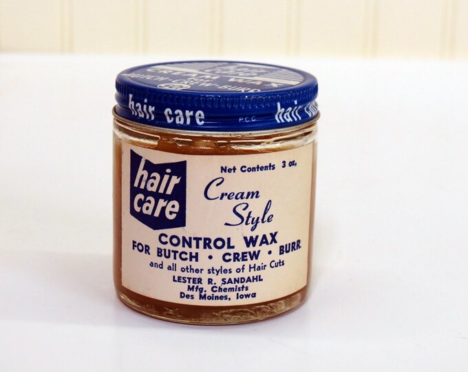 1950s Hair Care Cream Wax for Butch Crew Burr Cuts - Etsy