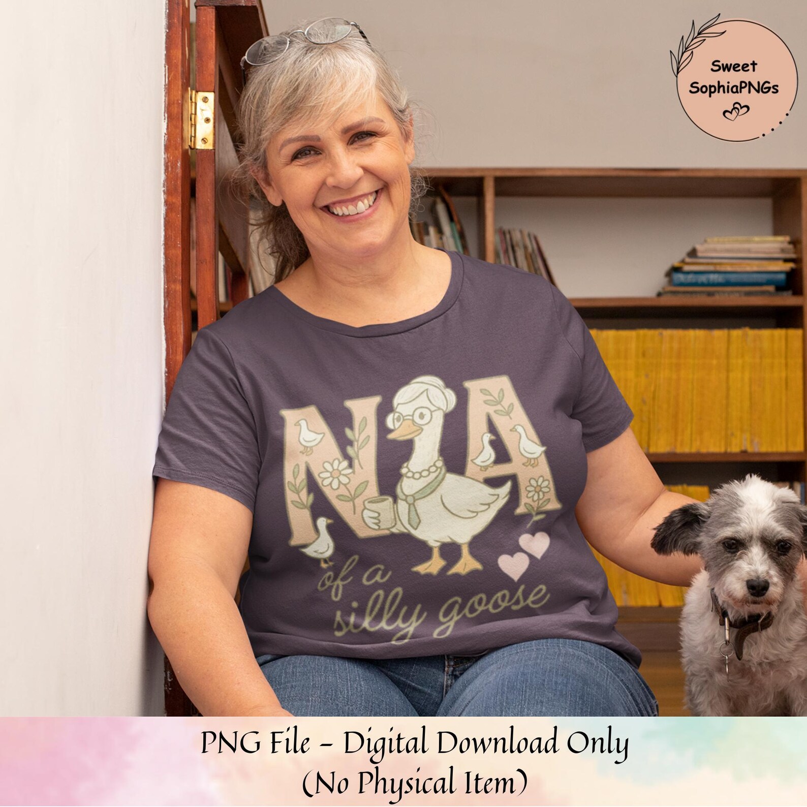 Nana Goose PNG: Grandma Clipart, Funny Goose Family (digital Download ...