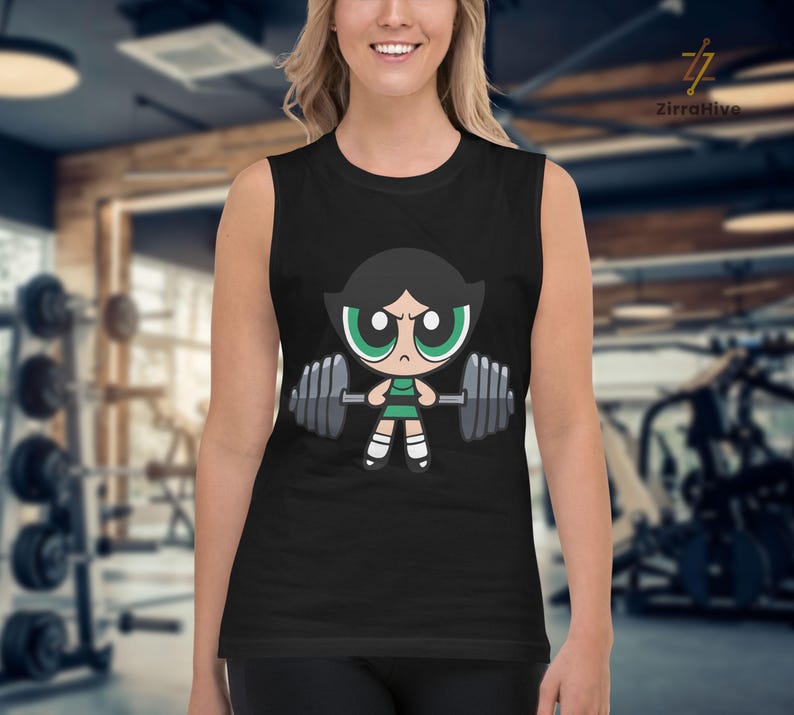 Buttercup - the Powerpuff Girls Gank Tank Top – Gym Shirt, Gym Muscle ...