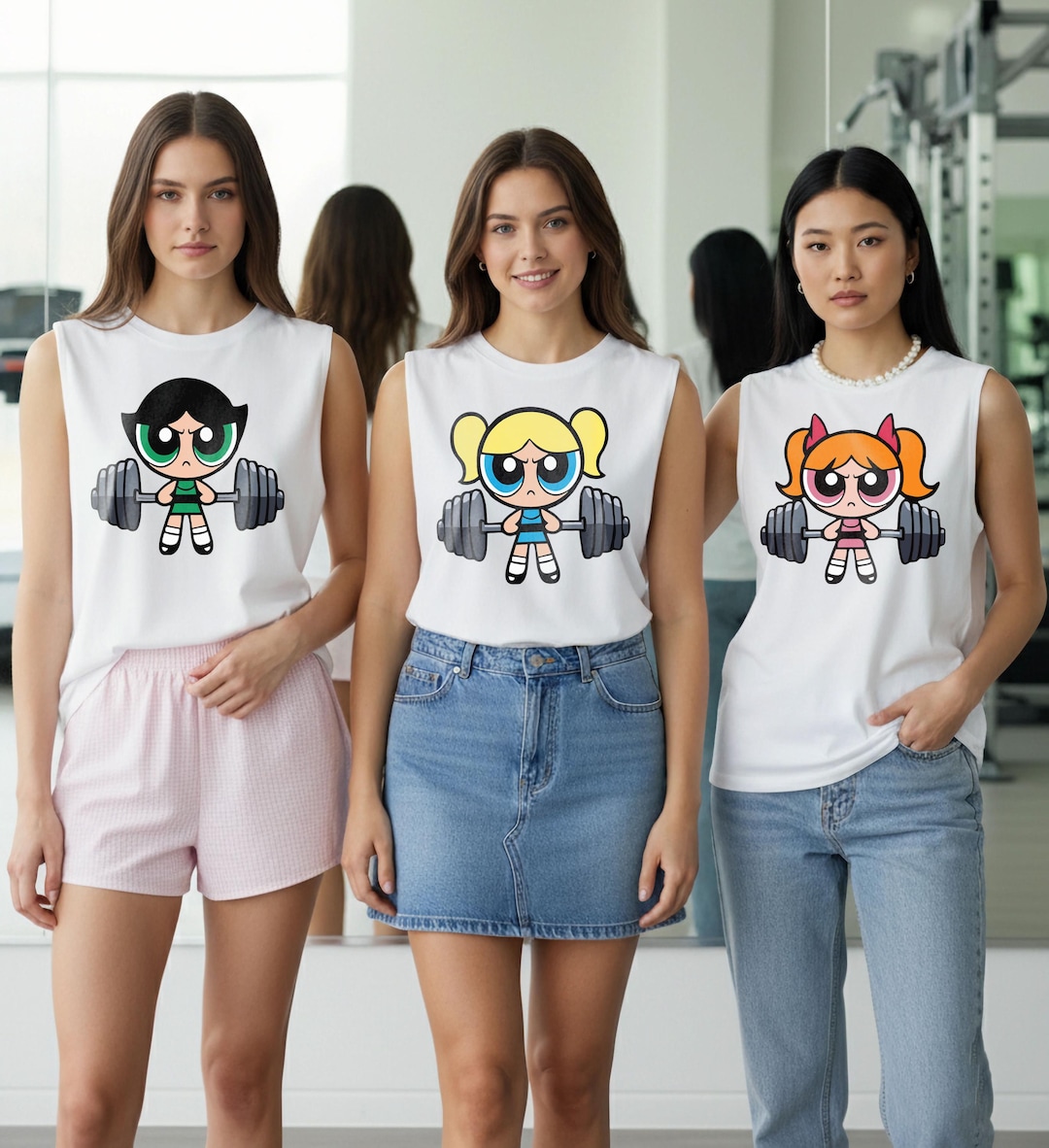 Bubbles - the Powerpuff Girls Gank Tank Top – Gym Shirt, Gym Muscle ...