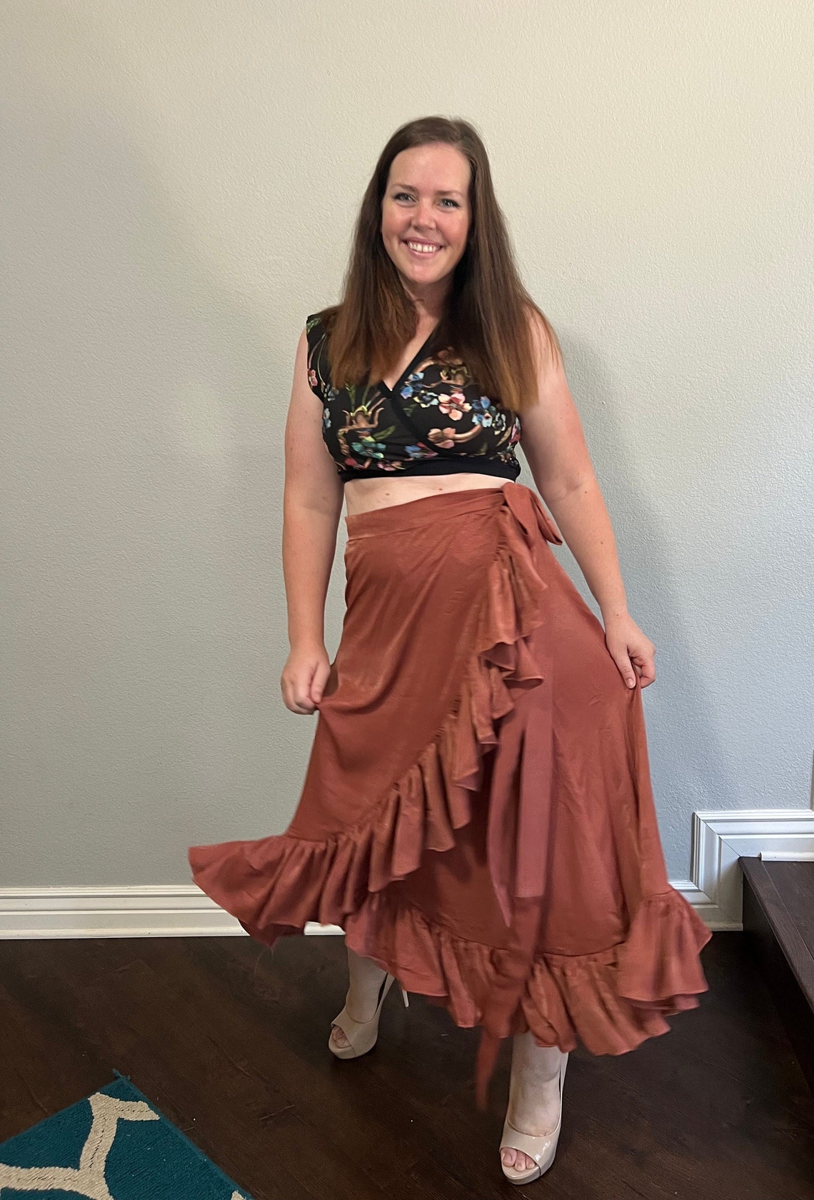 The Edith Wrap Skirt With In-seam Pockets, Wrap Skirt Sewing Pattern ...