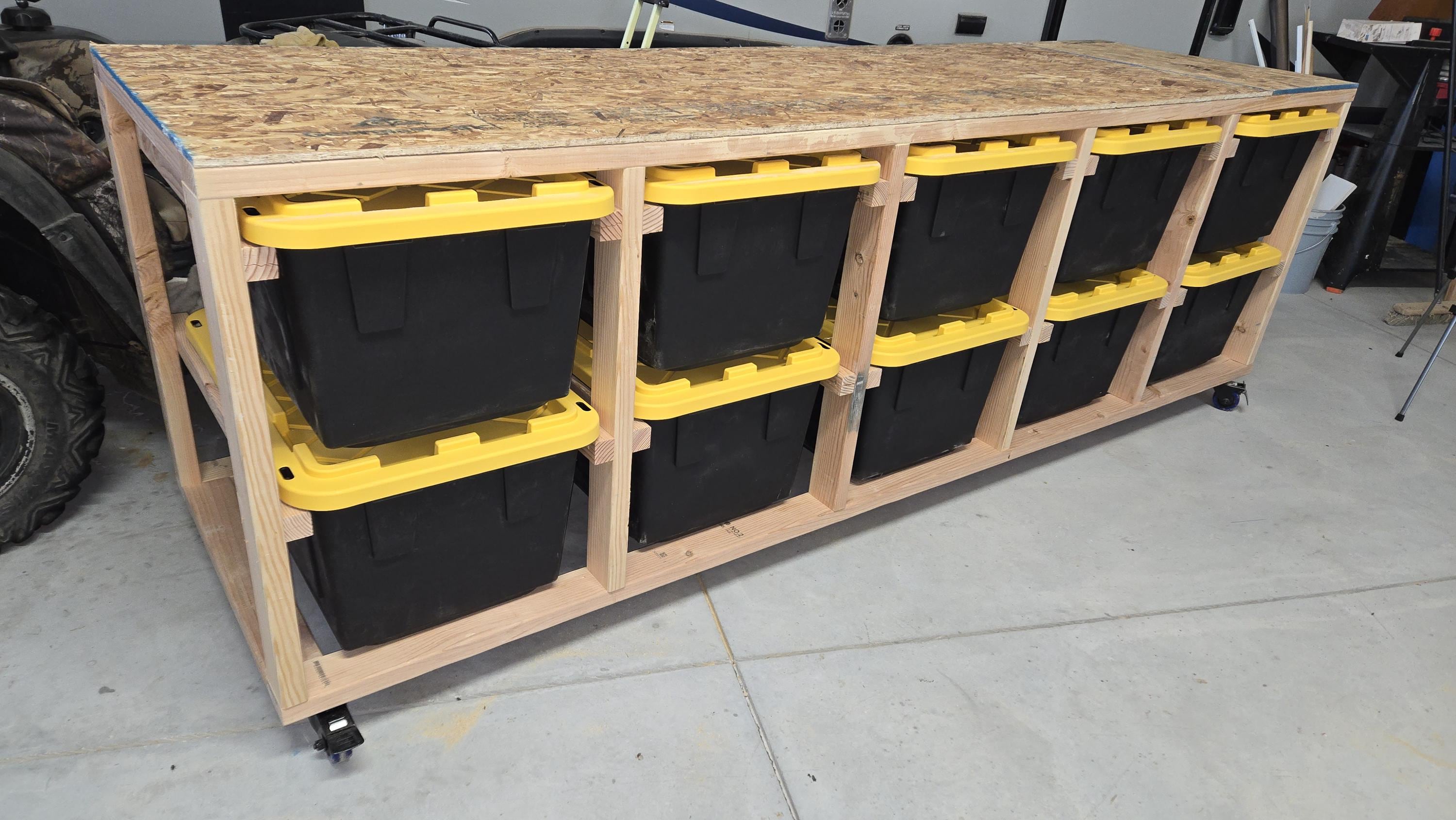 Tote Storage Workbench Plans (10 Totes) - Etsy