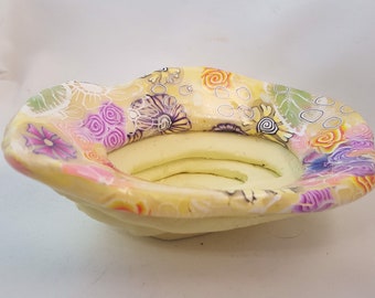 Clay Slab Bowl - Etsy