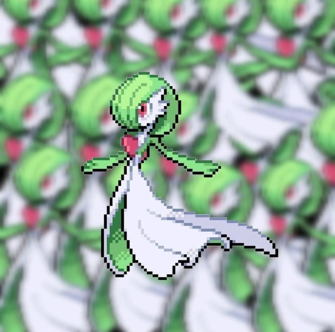 Gardevoir Pixel Pokemon Sticker - Etsy