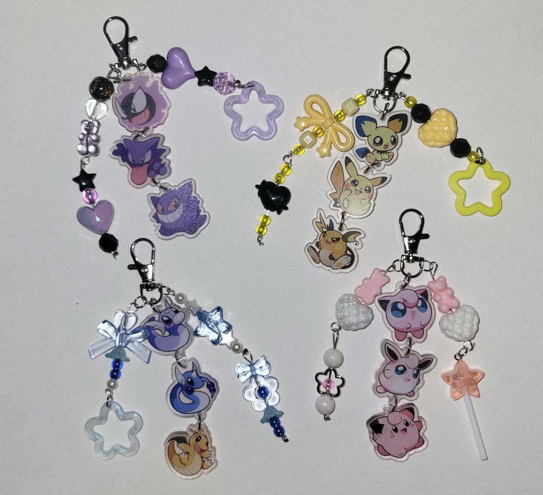 Dangling Pokemon Keychain - Etsy
