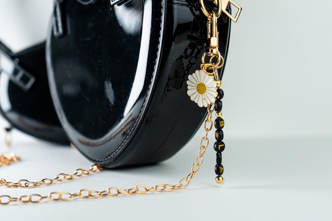 Small Heart Purse With A Gold Strap- Personalize It With Beads and a ...