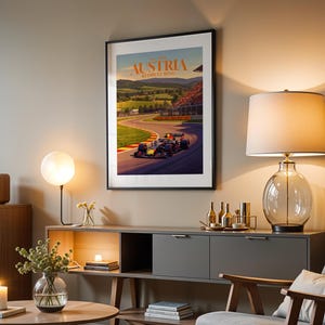 Austria F1 Poster | Formula 1 Art | F1 Wall Art | Red Bull Ring Racing ...
