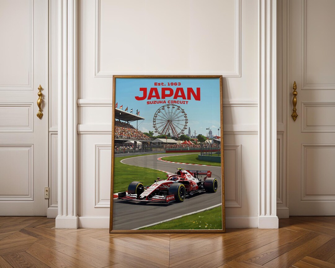Japan F1 Poster | Formula 1 Car Art Print | Motorsport Wall Decor ...