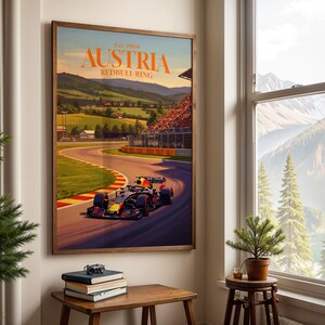 Austria F1 Poster | Formula 1 Art | F1 Wall Art | Red Bull Ring Racing ...