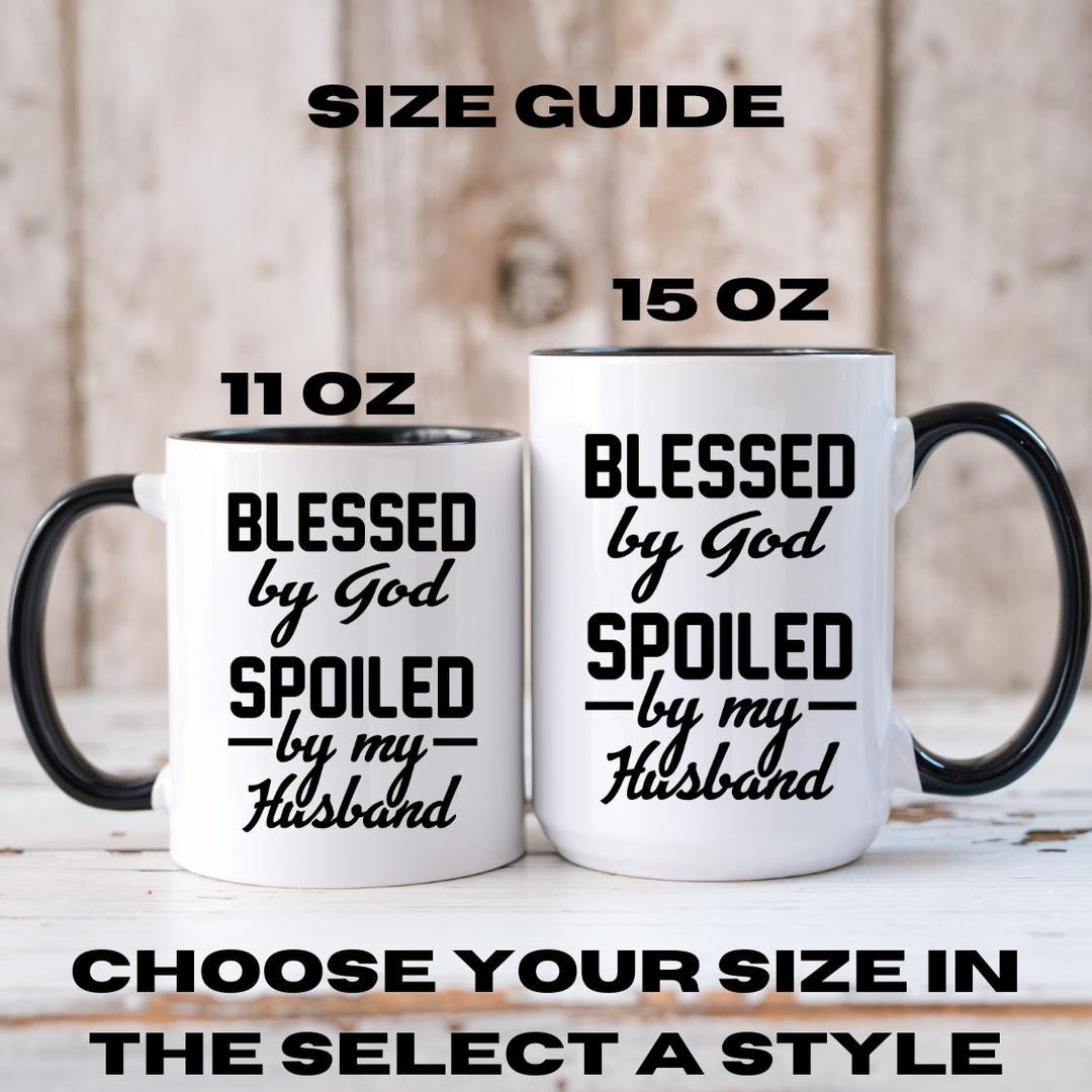 Blessed by God Coffee Mug, Blessed by God Funny Mug, Ceramic Blessed by ...
