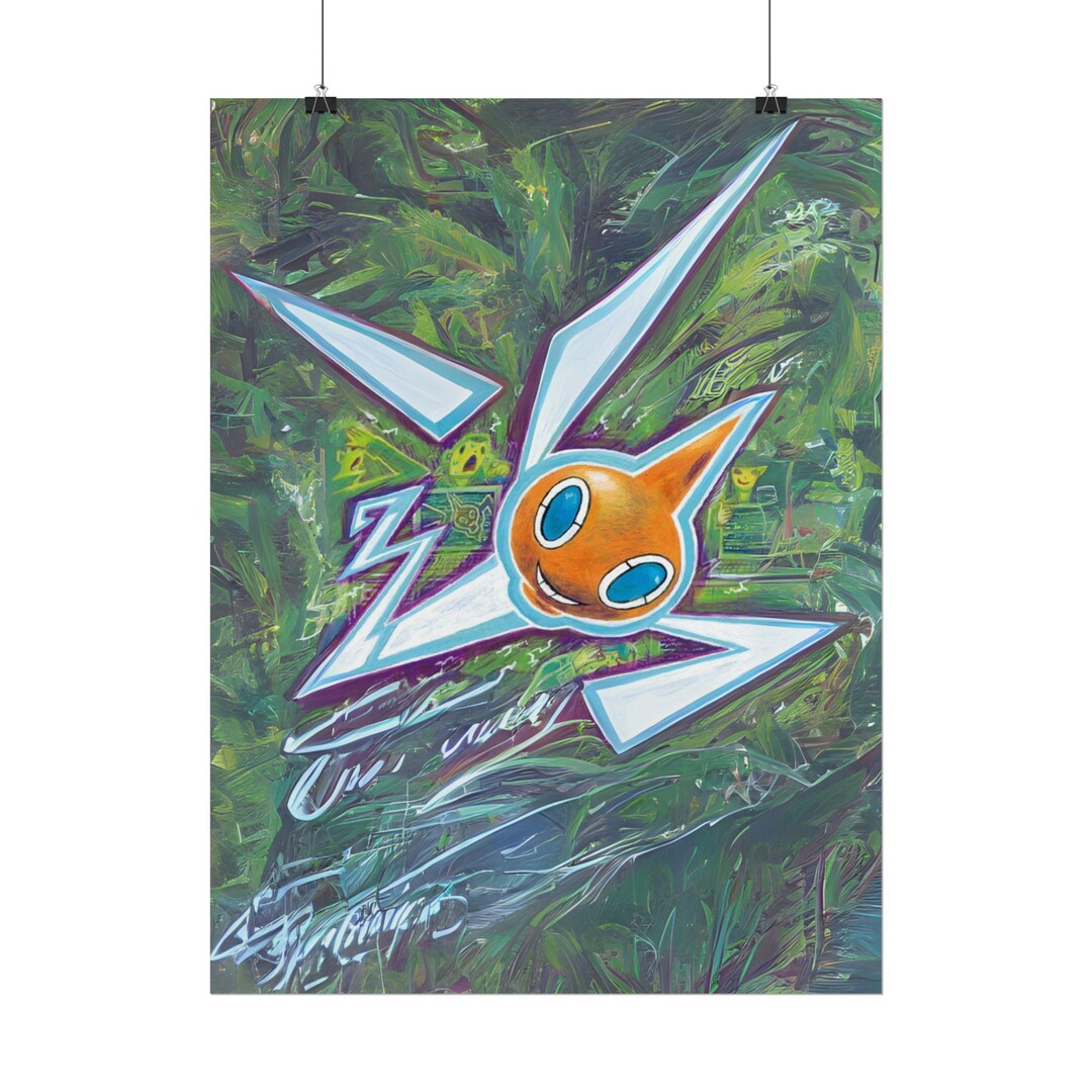 Rotom Rolled Poster - Electric Pokémon Wall Art - Etsy