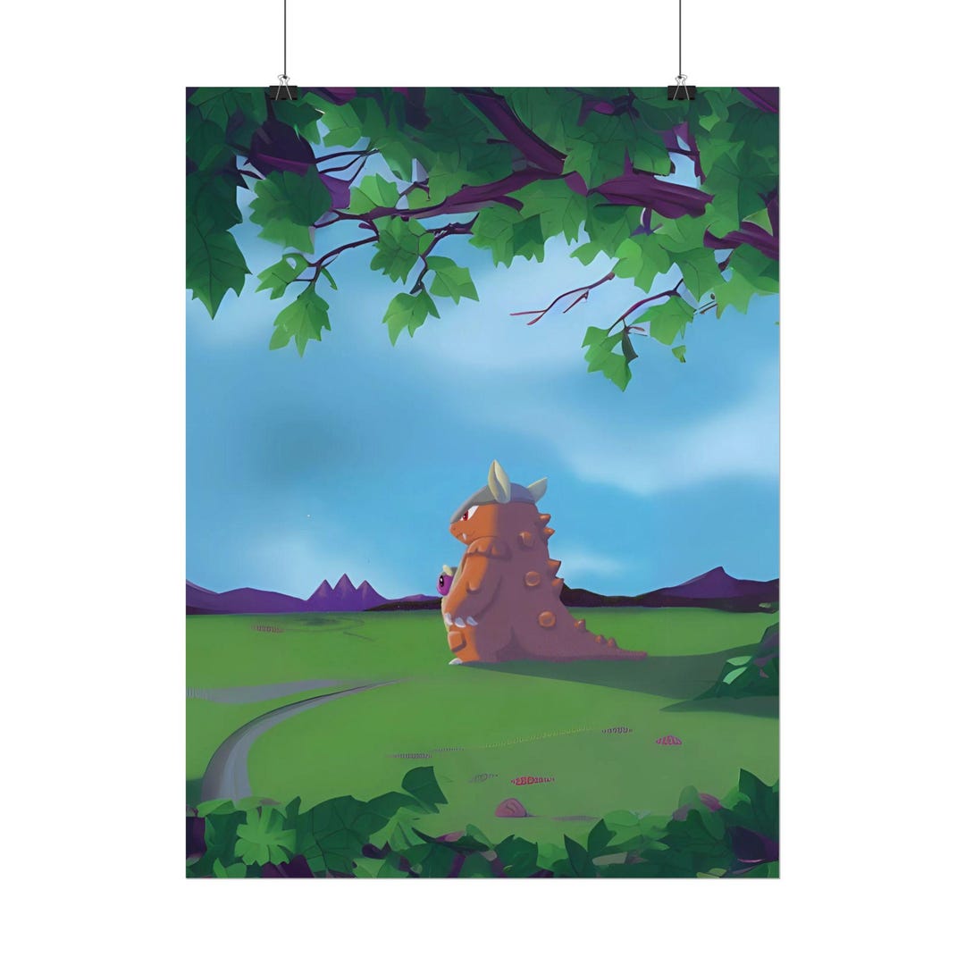 Kangaskhan Pokémon Poster - Majestic Protector Art Print - Etsy