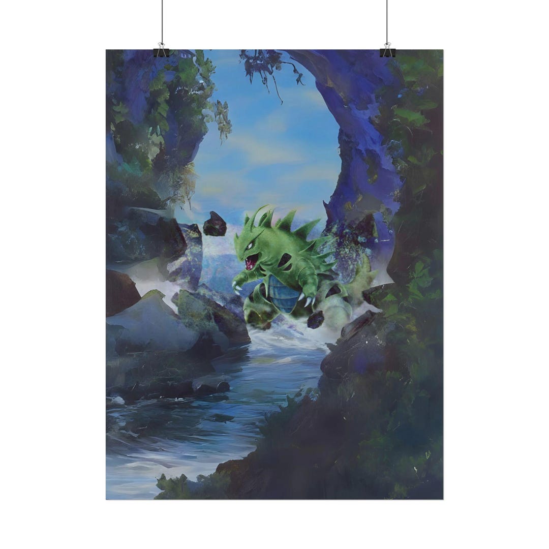 Tyranitar Pokémon Poster Epic Battle Art Print - Etsy
