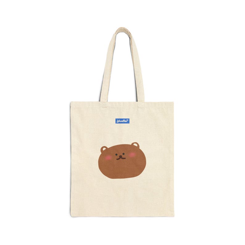 Cute Bear Canvas Tote Bag Kawaii Aesthetic Shopping Bag Eco Friendly ...