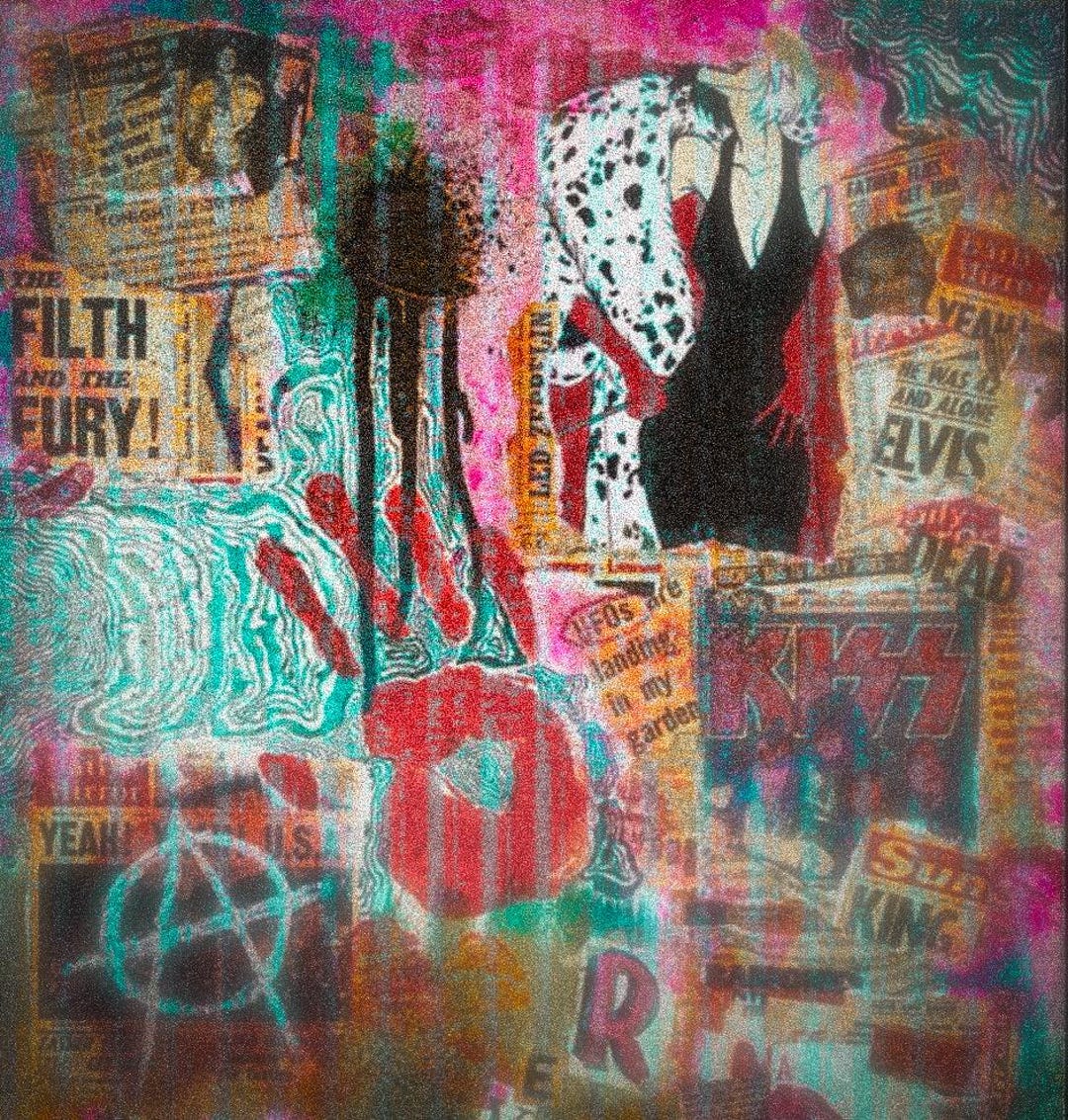 Punk Rock Collage Template - Etsy