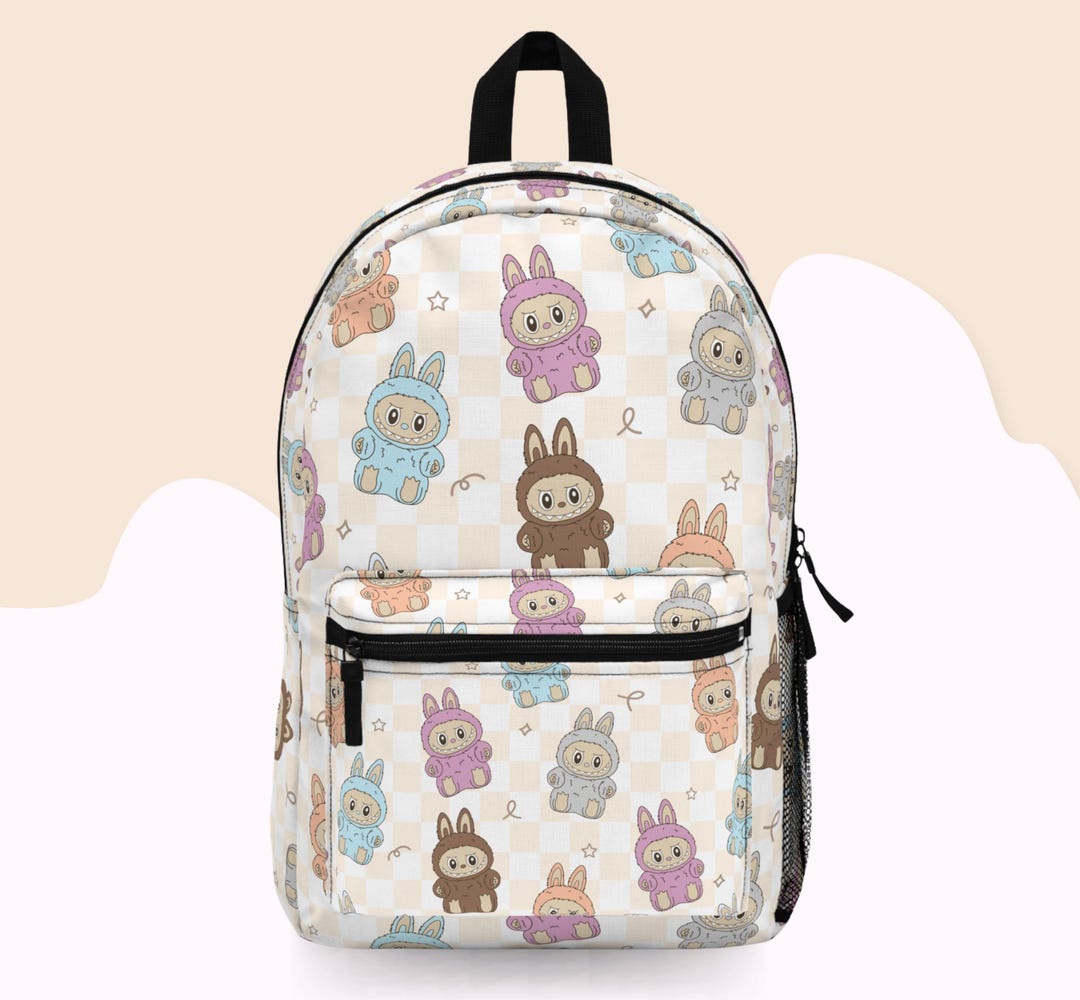 Personalized Labubu Backpack for Kids, Kid Name Labubu Backpack for ...