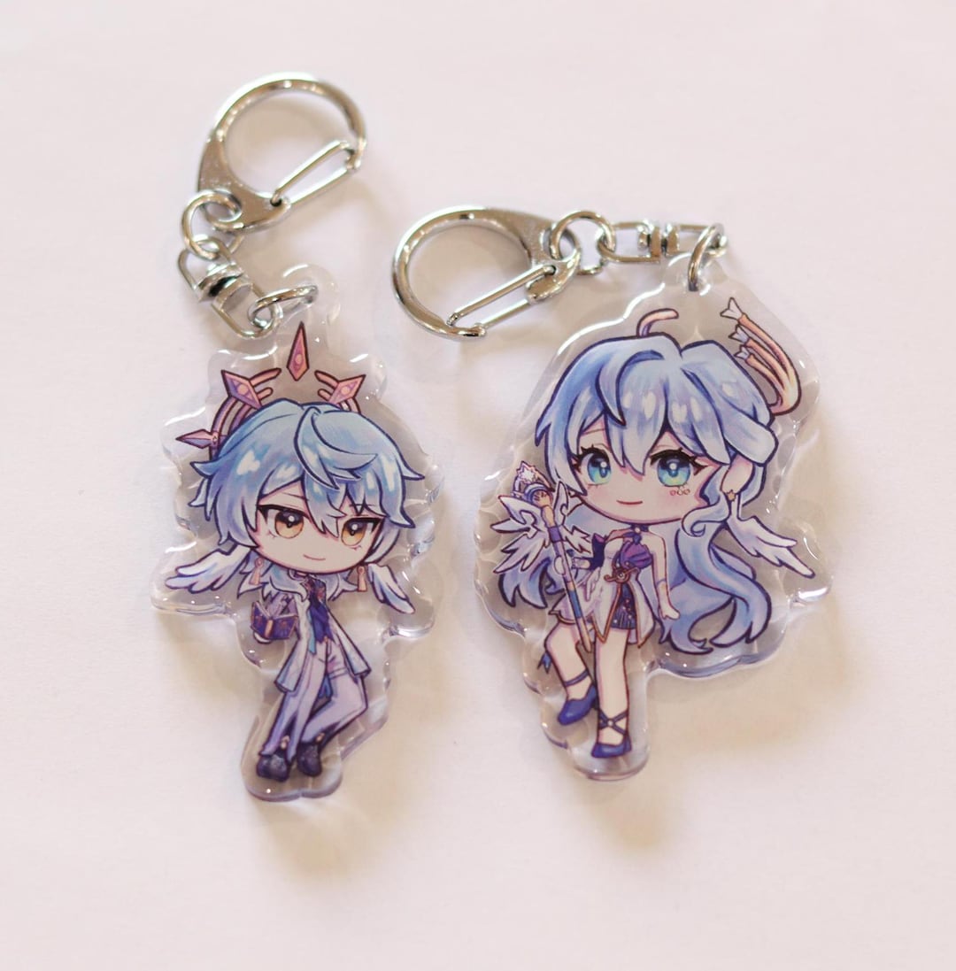 Honkai Star Rail HSR Robin Sunday Keychains | Epoxy Keychain Charm - Etsy