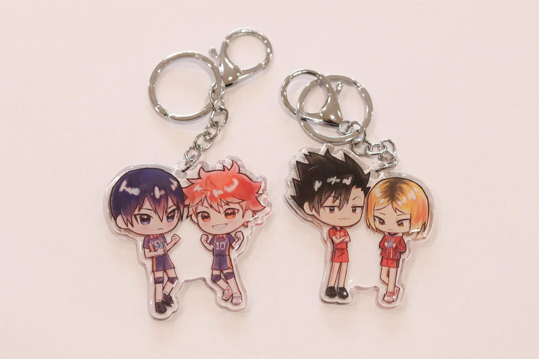 Haikyuu: Hinata Kageyama / Kuroo Kenma Keychain | Anime Manga Epoxy ...