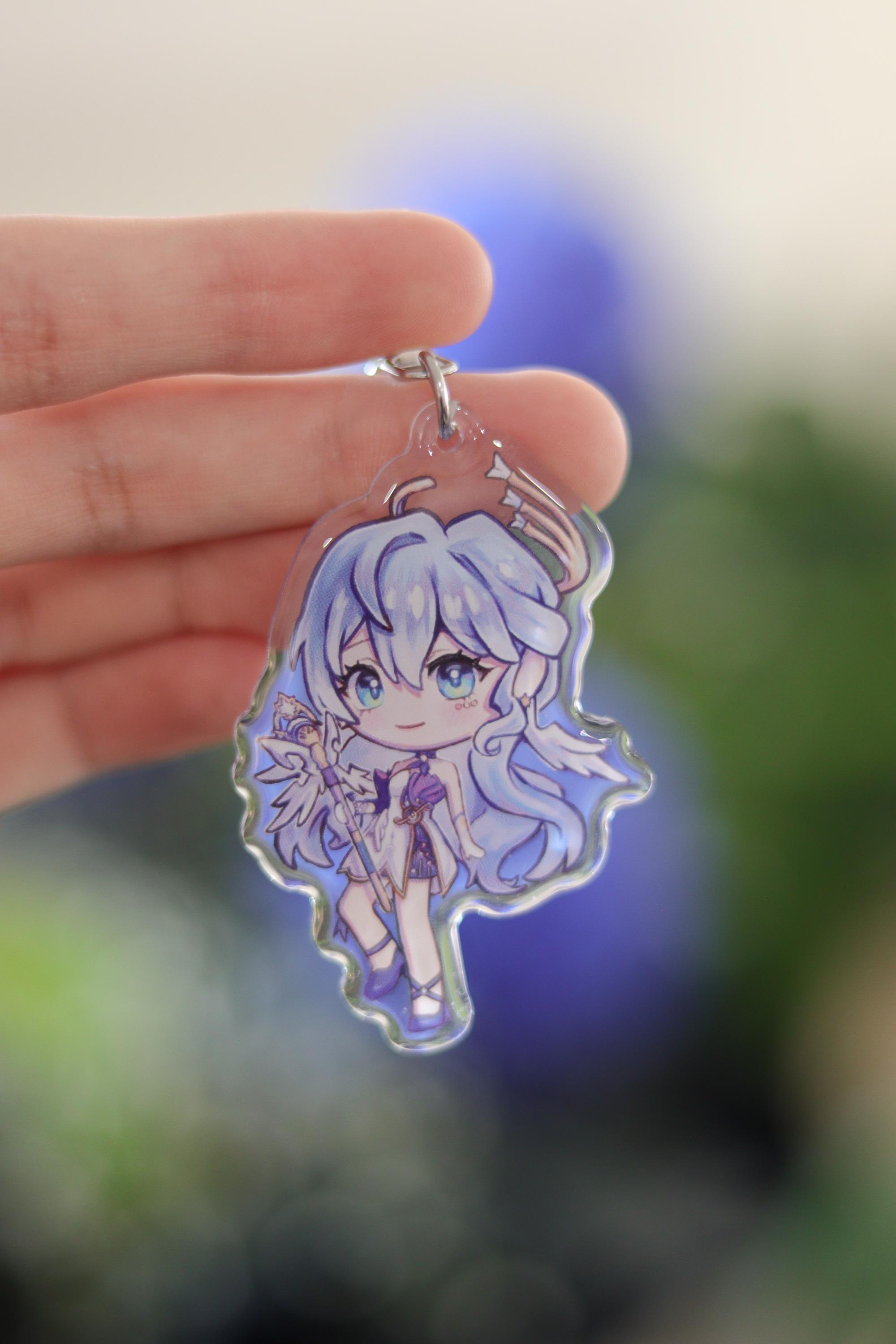 Honkai Star Rail HSR Robin Sunday Keychains | Epoxy Keychain Charm - Etsy