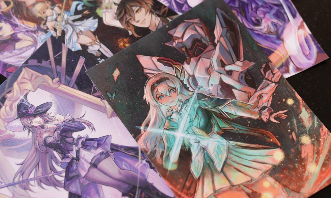 Hoyoverse Honkai Star Rail HSR Genshin A5 Prints: Genshin Archons, the ...