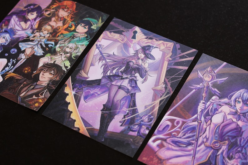 Hoyoverse Honkai Star Rail HSR Genshin A5 Prints: Genshin Archons, the ...