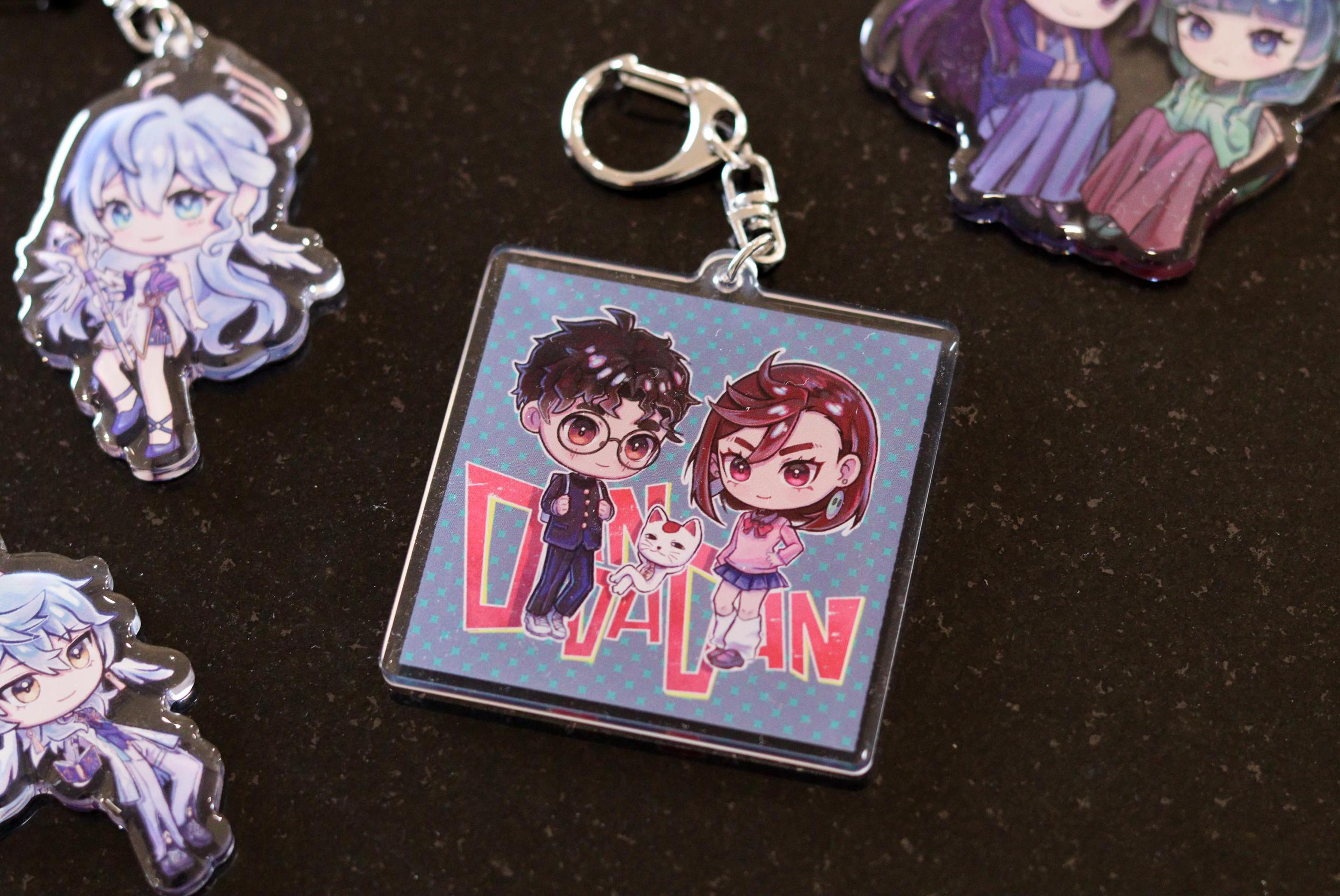 Dandadan: Okarun Ayase Momo Keychain | Anime Manga Epoxy Keychain Charm ...