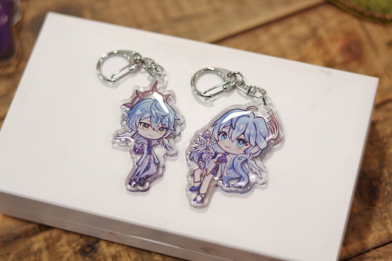 Honkai Star Rail HSR Robin Sunday Keychains | Epoxy Keychain Charm - Etsy