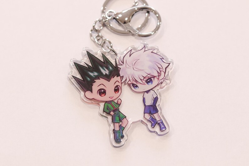 Hunterxhunter: Gon Killua Keychain | Anime Manga Epoxy Keychain Charm ...