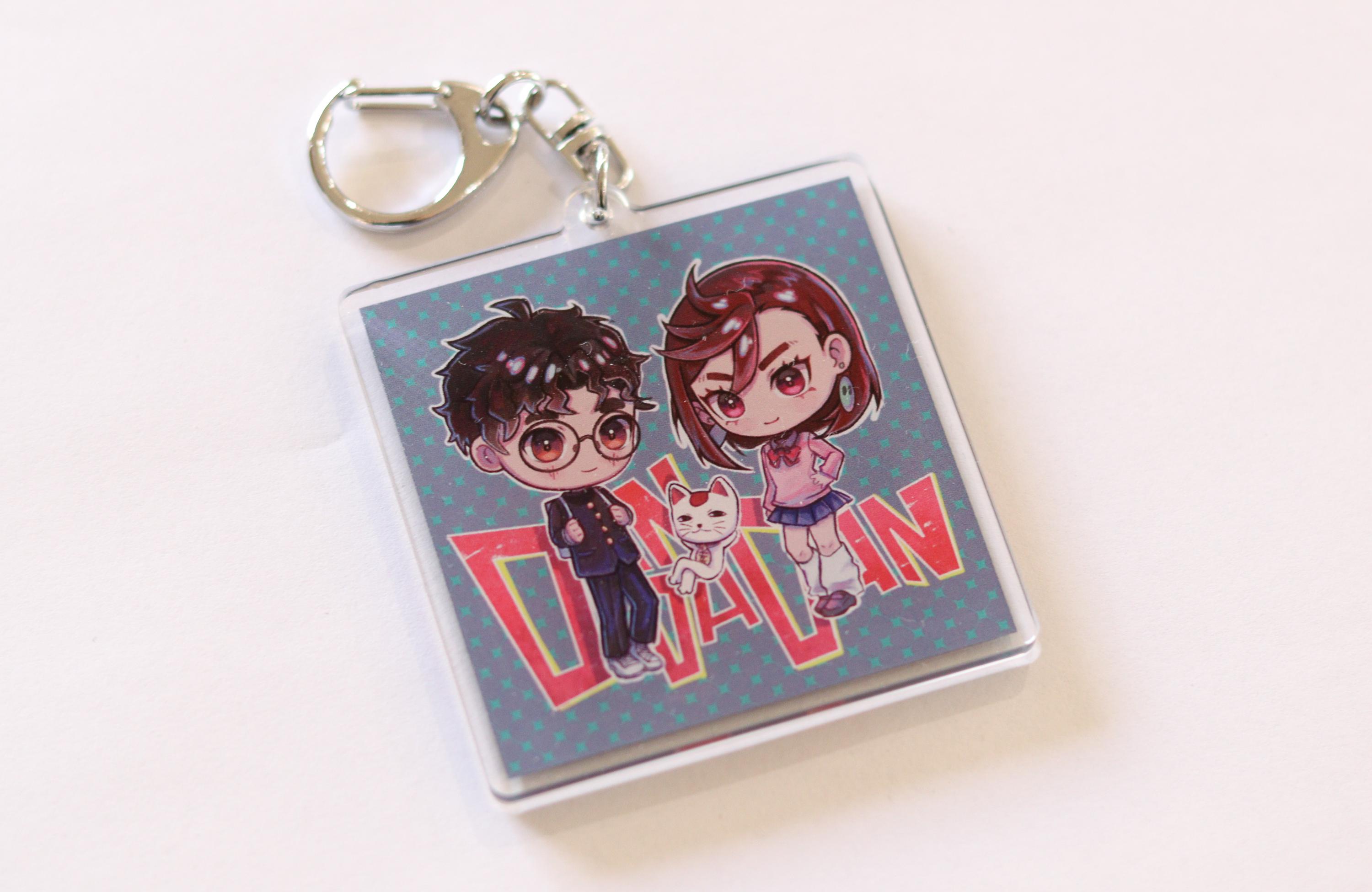 Dandadan: Okarun Ayase Momo Keychain | Anime Manga Epoxy Keychain Charm ...