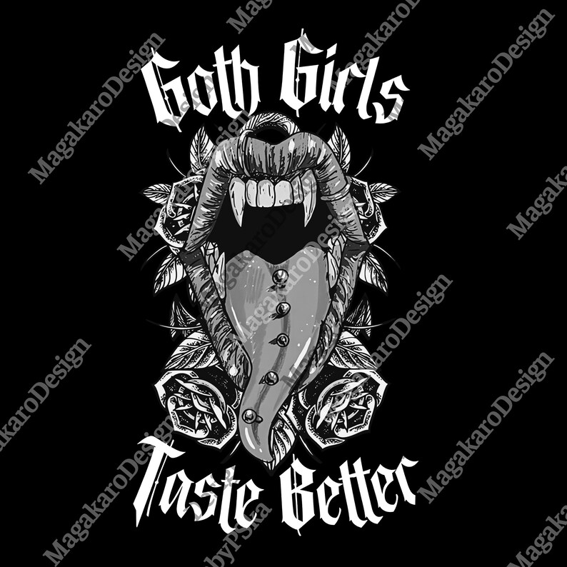 Goth Girls Taste Better Png, Alt Women Men Dark Gothic Digital, Grunge ...