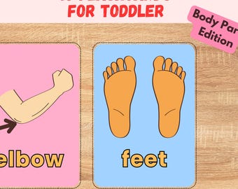 Body Parts Flashcards for Kids Printable Human Body Learning Cards ...
