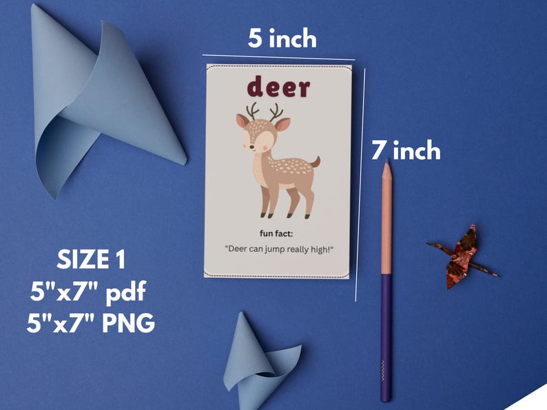 Printable Animal Flashcards for Kids | Cute Land Animals Learning Cards ...