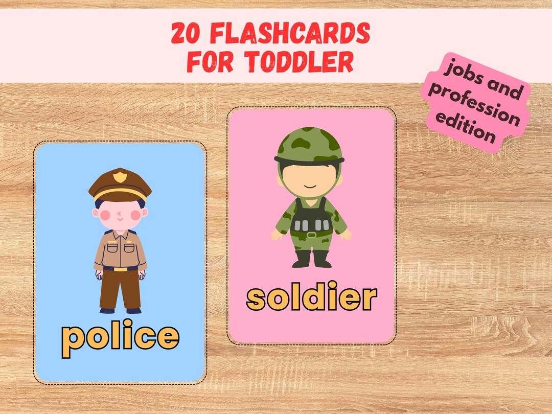 Jobs Flashcards for Kids: Career & Occupation Learning Cards (PDF ...
