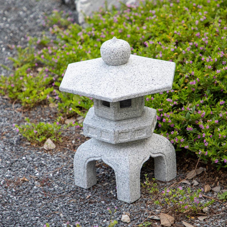 Japanese Yukimi Stone Lantern, | Hand-cut and Carved From Natural ...