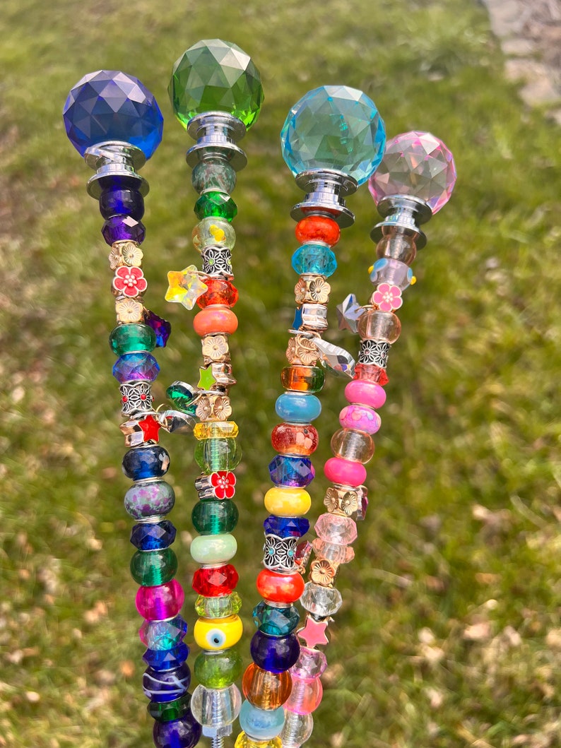 Colorful Garden Art Crystal Houseplant Fairy Wands - Etsy