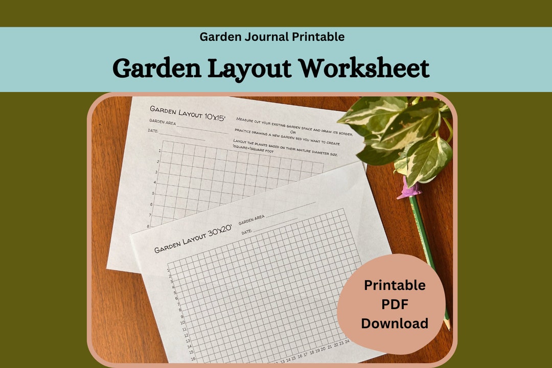 Garden Layout Planner, Garden Journal Printable, Garden Planner, Garden ...