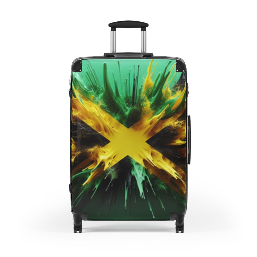 Jamaican Flag Suitcase - Etsy UK