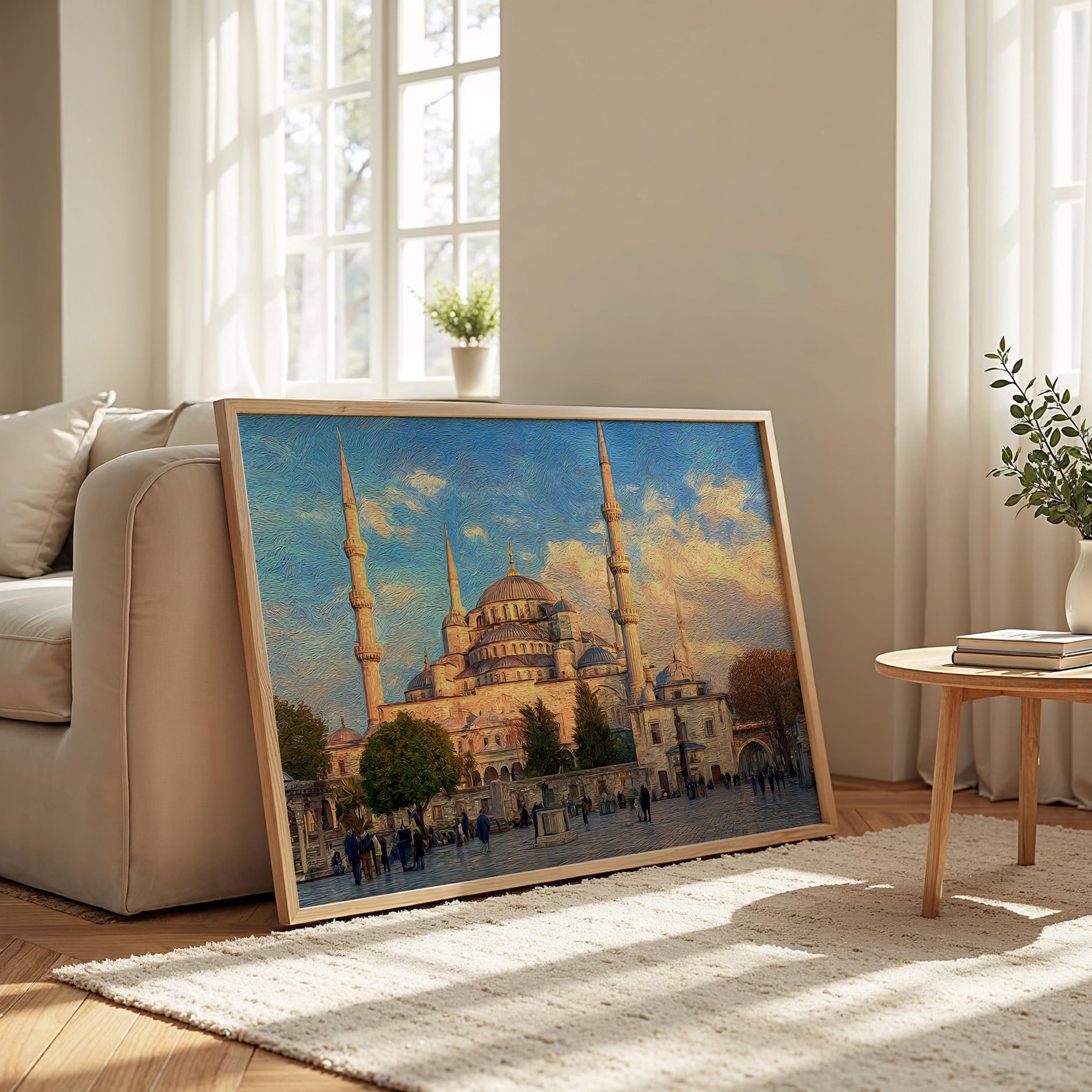 Blue Mosque, Vincent Van Gogh Framed Poster - Luxurious Design, Ready ...