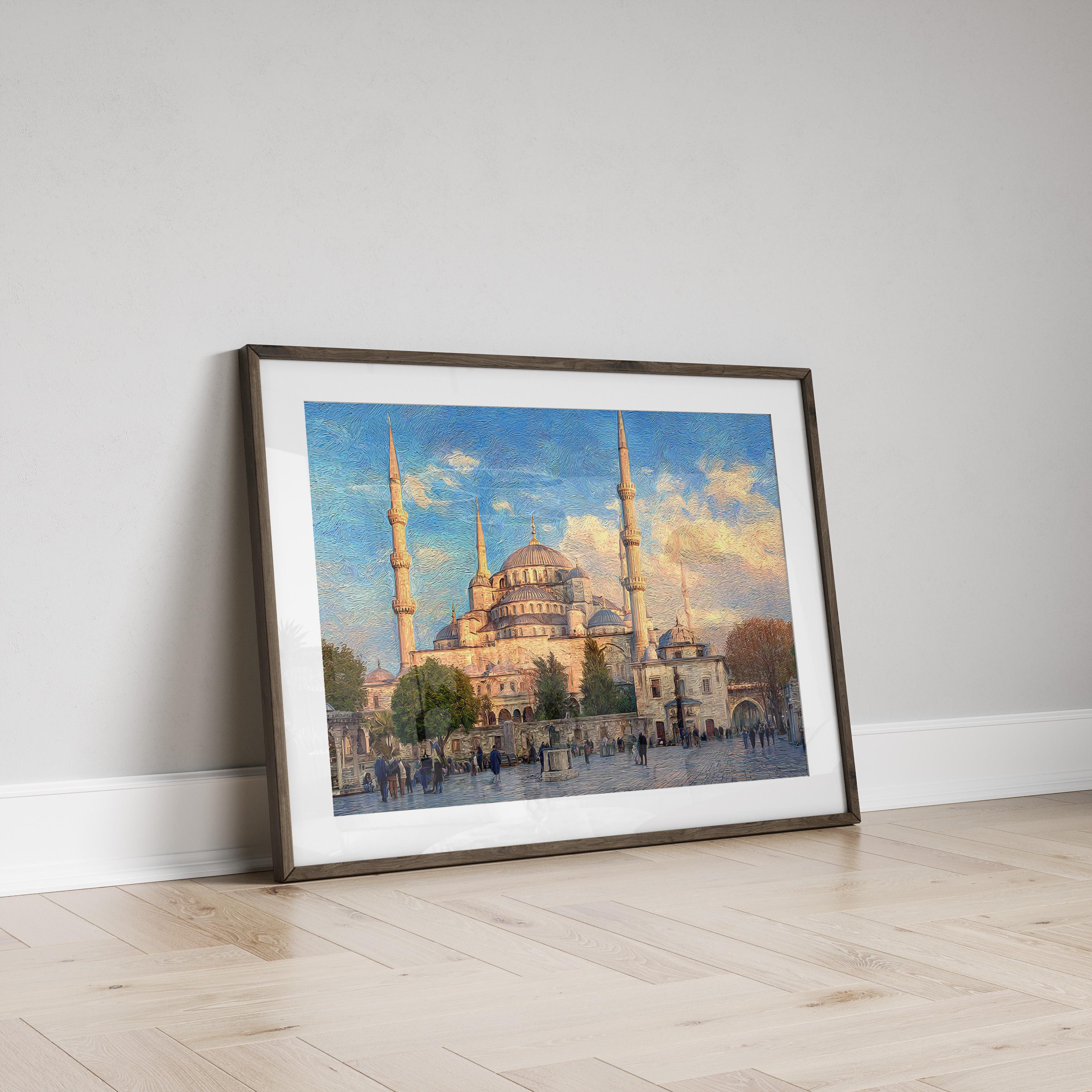 Blue Mosque, Vincent Van Gogh Framed Poster - Luxurious Design, Ready ...