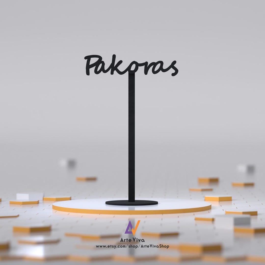 Ramadan Pakoras Food Label - English Food Tag for Iftar - Islamic Food ...