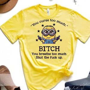 You Curse Too Much Png, Funny Quote, Sassy Quote PNG, Shut up Digital ...