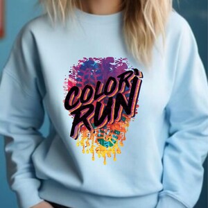 Color Run Png, Marathon Running Png, Running Shoe Print Png, Watercolor ...