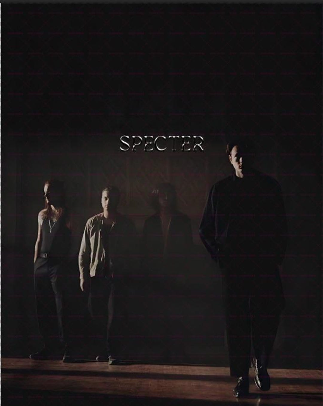 SPECTER Album Cover PNG, Dark Minimalist Band Poster, Moody Shadows ...