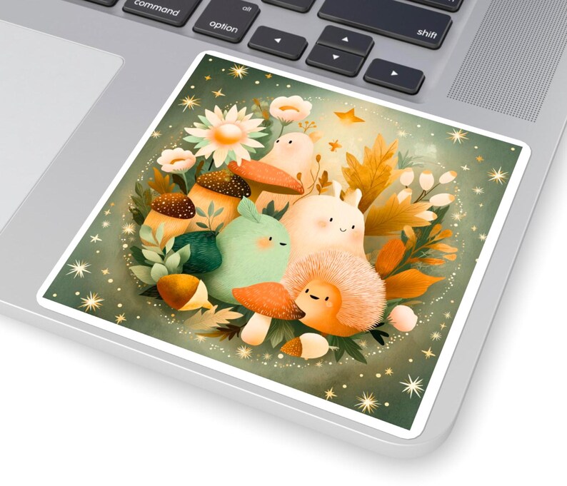 Kawaii Cute Juminocore Stickers – Whimsical Square Laptop Decals ...