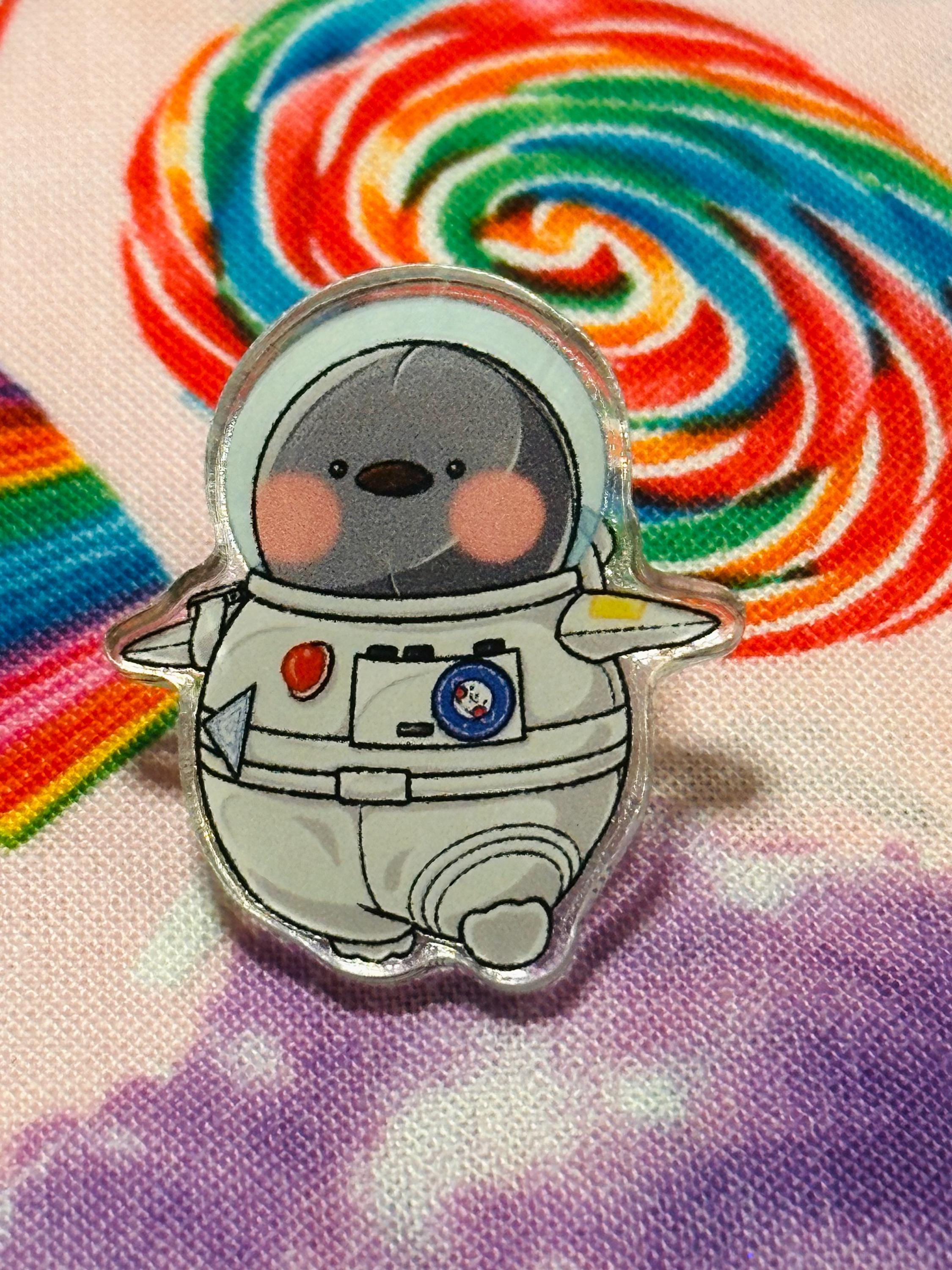 Love and Deepspace Zayne's Astro Penguin Plushie Acrylic Pin - Etsy